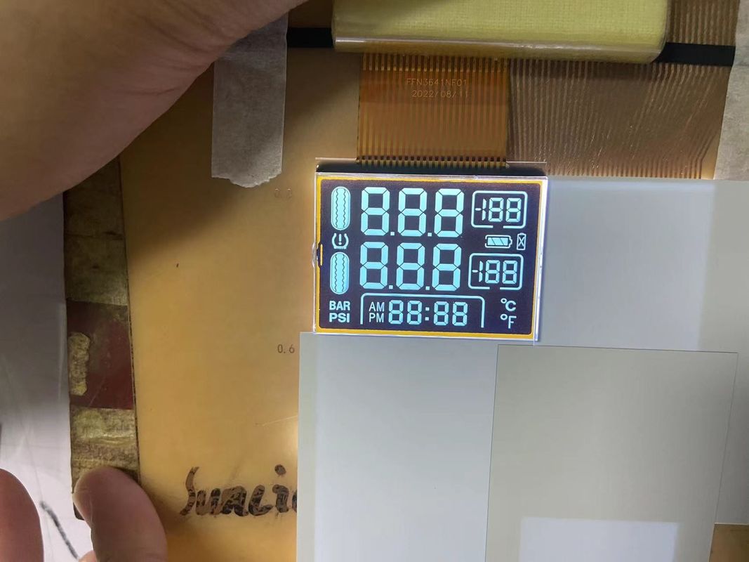 FSTN 3.3V Digit Screen 12 O Clock Custom Transmissive Lcd Display , Custom TN Lcd Module For ...