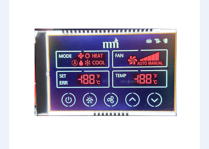 7 Segment PMVA FSTN Lcd Display Custom Monochrome HTN TN