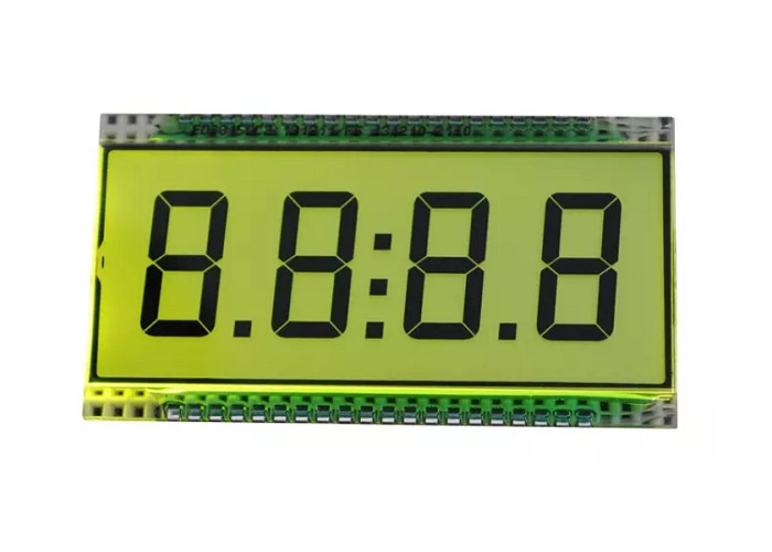 Reflective Metal Pin TN LCD Display 7 Segment Customized Size Module