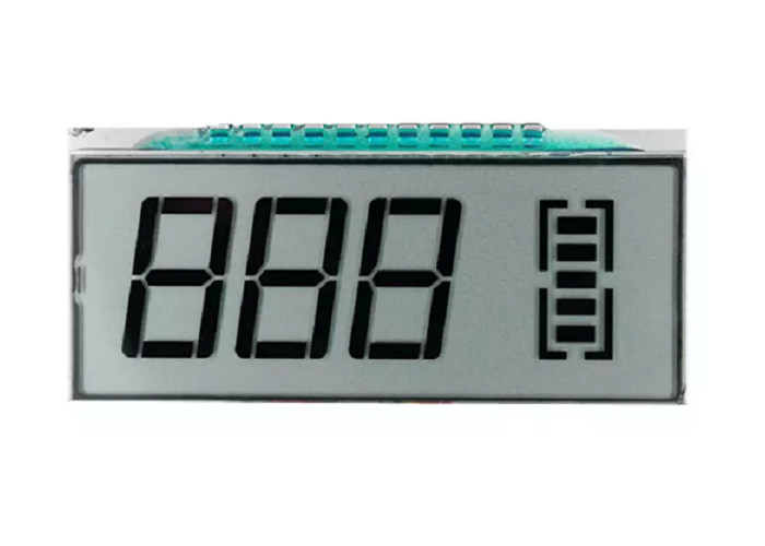 TN Monochrome Lcd Display , Metal Pin / FPC Custom LCD Display