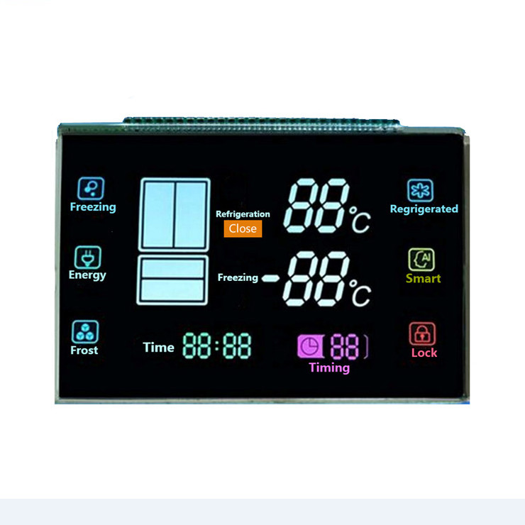 Custom Size Lcd Display Screen , 7 Segment VA Lcd High Contrast Display