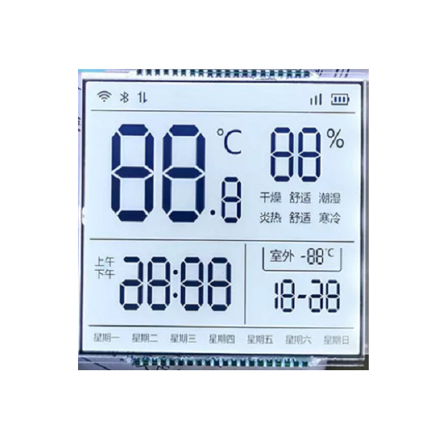 Lcd OEM ODM Custom Display Screen , 7 Segment Transmissive Lcd Display