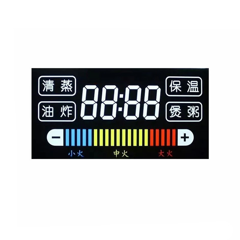 4.5V Customize 7 Segment Lcd Display , Liquid Crytal Monochrome Lcd Module
