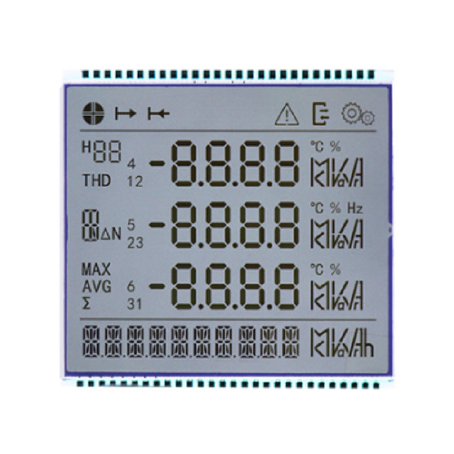 4.0-5.0V Digit Screen Custom Lcd Display , Custom TN Lcd Module