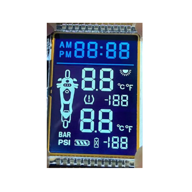Reflection 6 Digit 7 Segment Lcd Display , TN Positive Small Lcd Module