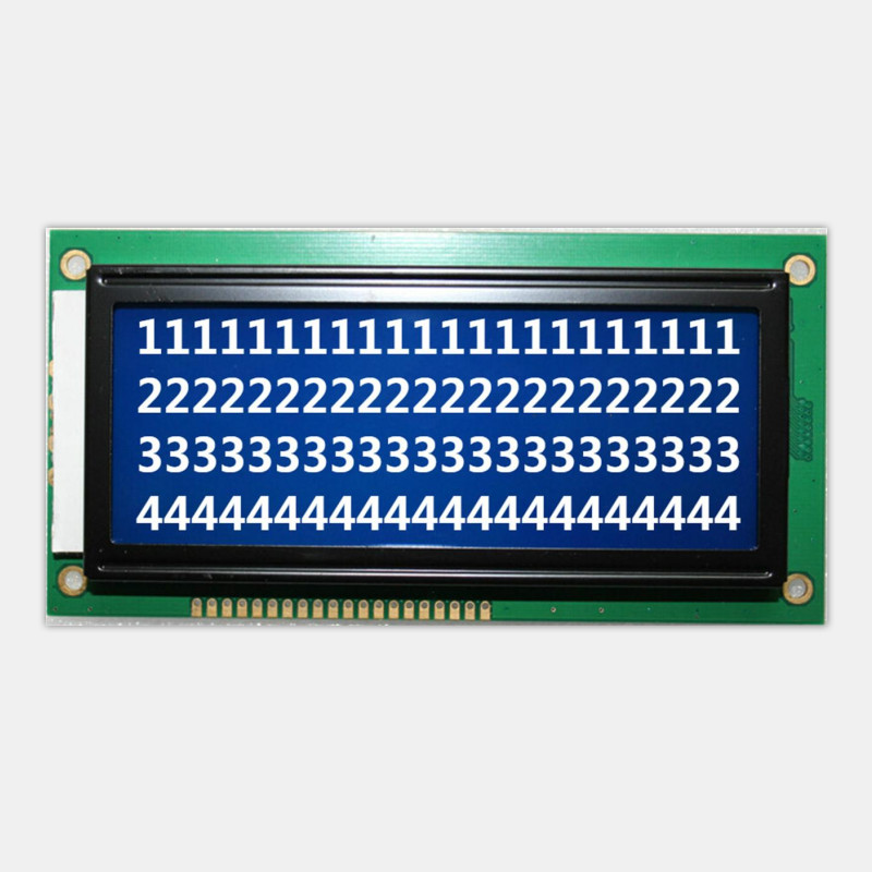 Blue Mode Transmissive LCM LCD Display Negative Character Screen For ...