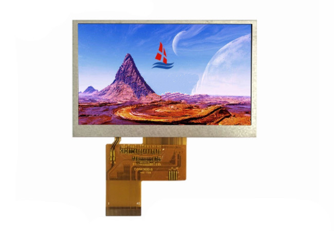 Custom Transparent 4.3 TFT LCD Display , 480 * 272 Dot TFT Color Screen ...