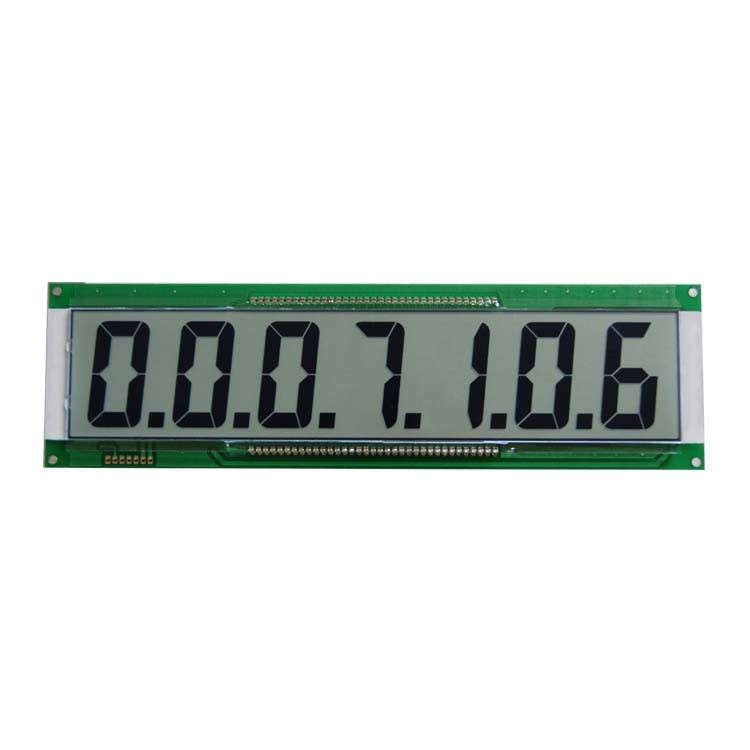 Serial 7 Segment STN LCD Display Module 7 Digits Transmissive Polarizer ...