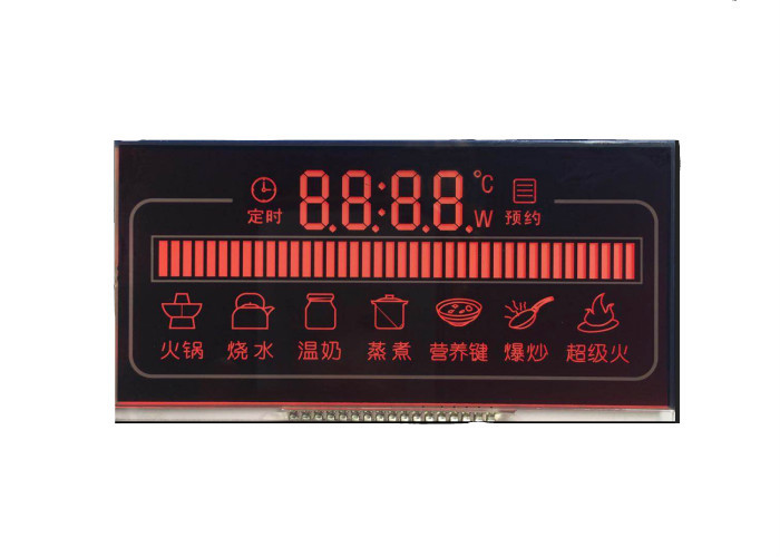 3.5 Volt Custom LCD Display / VA Negative High Contrast LCD Transmissive Display Module For Cooker