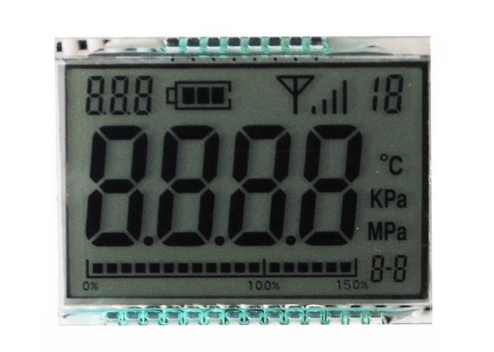 Digit 7 Segment Tn Reflective Lcd Display Custom Size For Meter 3 3v