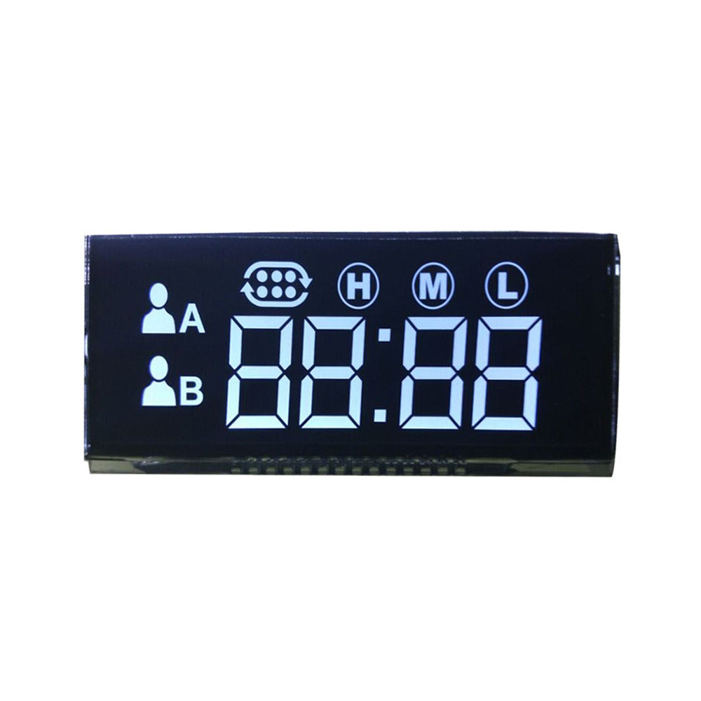 Metal Pin Lcd Digital Display Htn Positive Transflective Segment Lcd Display 