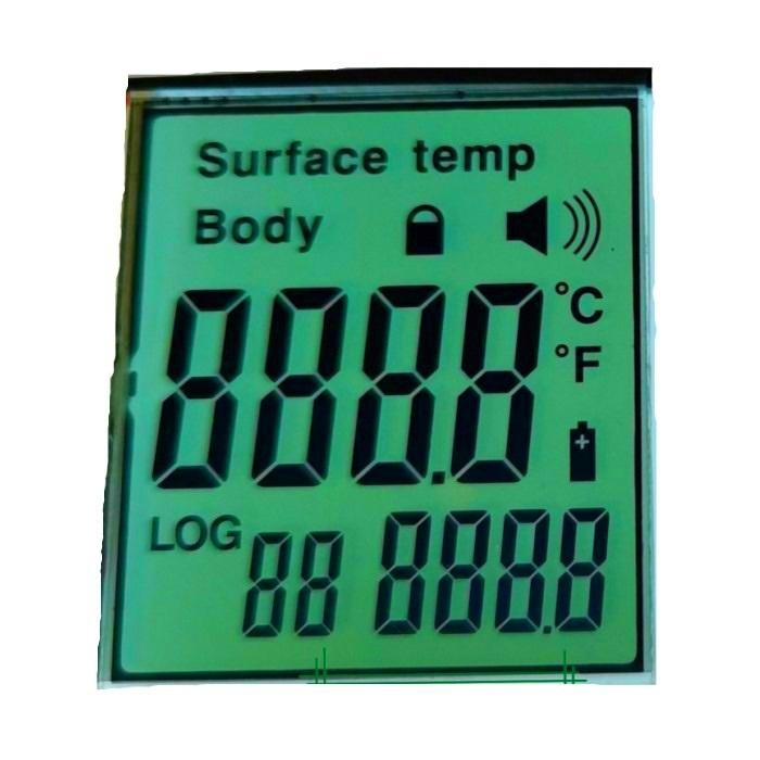 Zebra Interface LCD Segment Display For Infrared Thermometer