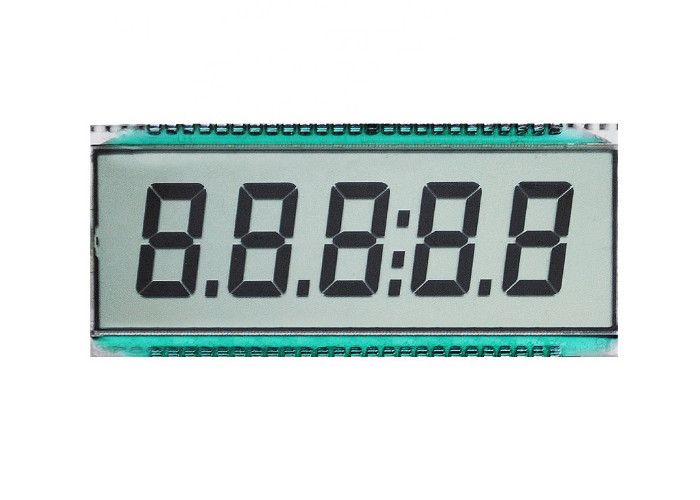 Monochrome Lcd Segment Display HTN LCD Display Module With White LED Backlight
