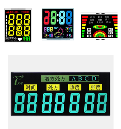 7 Segment VA LCD Display For Medical Equipment , Blood Glucose Meter Va Lcd Panel