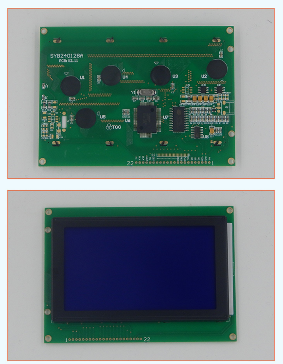 T6963c Controller 22 Pins Led Dot Matrix Display 51 Inch 240 X 128 Spi Lcd Display Module 1359