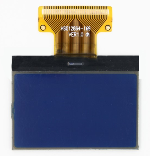 Blue Backlight LED 28x64 COG Dot Matrix LCD Display Module With FPC ...